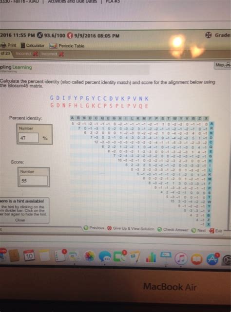 solved calculate the percent identity also called percent