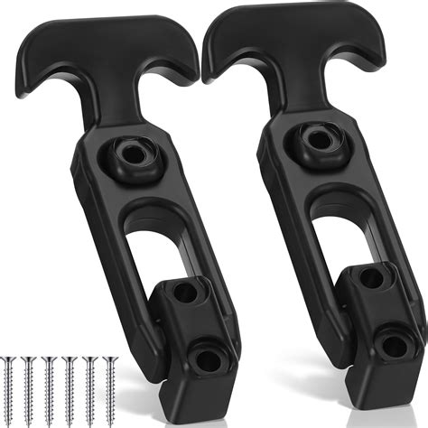 Mudder Flexible Rubber Draw Latch T Handle Hasp Rubber Draw Latches With Screws For Hood Cooler