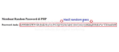 Cara Membuat Random Password Di Php Kursus Web Design Private Online 1 On 1‎ Dumet School