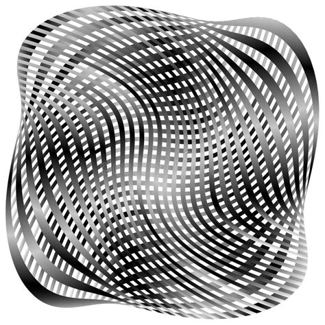 Grid Mesh Pattern With Distortion Abstract Geometric Pattern Stock