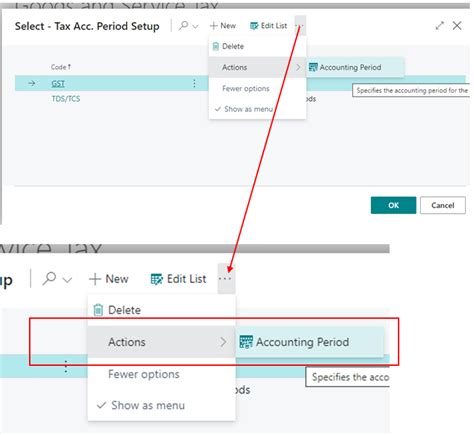 How To Setup Tax Accounting Period For Gst In D365 Bc