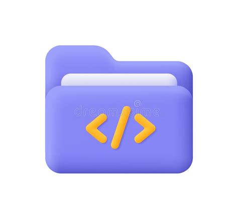 Folder With Code Symbol Web Development Coding And Programming