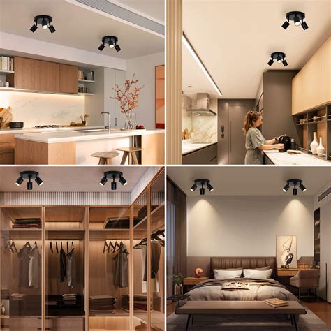 Replaceable Gu10 Bulb Lampu Spotlight Led Track Light Ceiling Lights