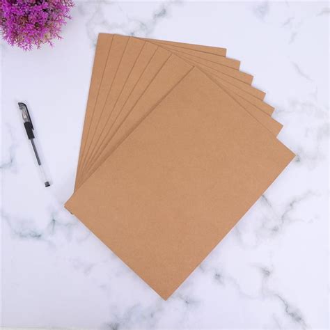 12pcs Kraft Paper File Holder A4 Paper Protector P Grandado