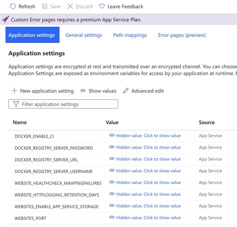 Python Configuring Azure App Service To Pull From Acr But Nothing