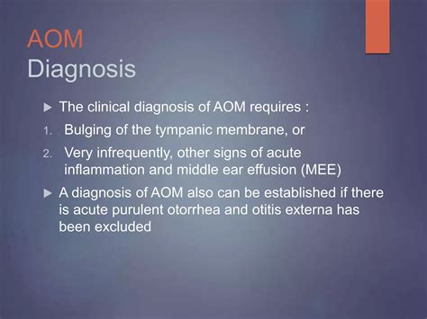Acute Otitis Media Pptx