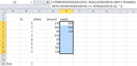 Vba Matching Against Id And Copying Cells Of Other Column As A Block