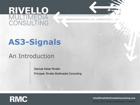 rmc intro to as3 signals for flash and flex pdf