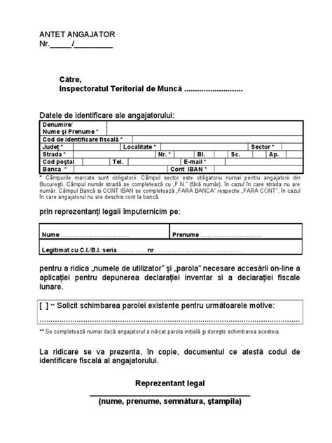 Imputernicire Eliberare Parola Itm Pdf