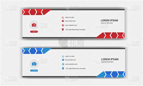 电子邮件签名设计模板。