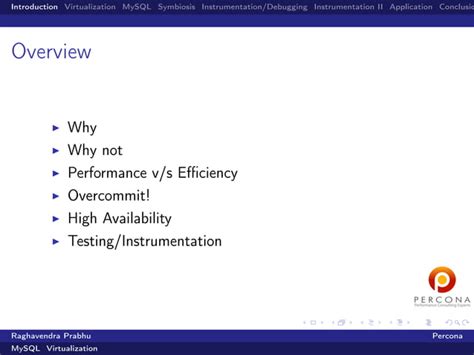Mysql And Virtualization Ppt