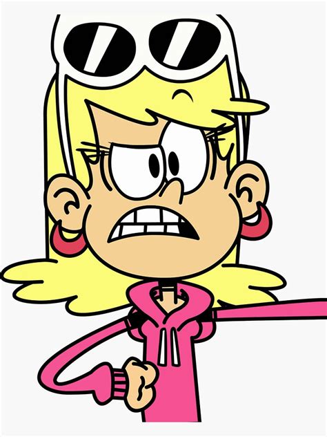 Leni Loud Angry The Loud House Sticker For Sale By Diamanths Redbubble