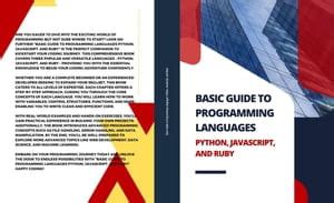 Basic Guide to Programming Languages Python, JavaScript, and Ruby - Librerías Gandhi