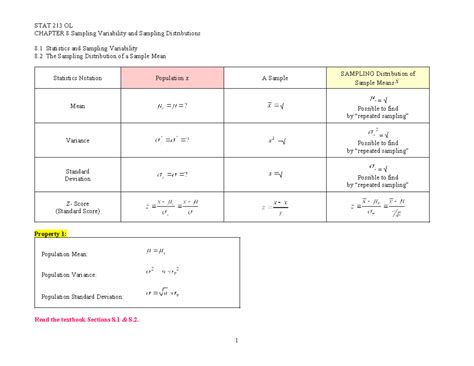 Stat 213 Ch 8 Ol Spr 24 Ch 8 Chapter 8 Sampling Variability And Sampling Distributions 8