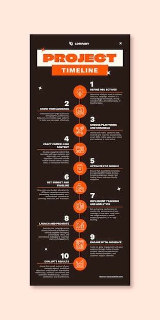 Free Vector Timeline Template Design