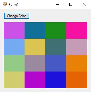 Change Table Cell Color When A Button Is Clicked In WinForm C Stack