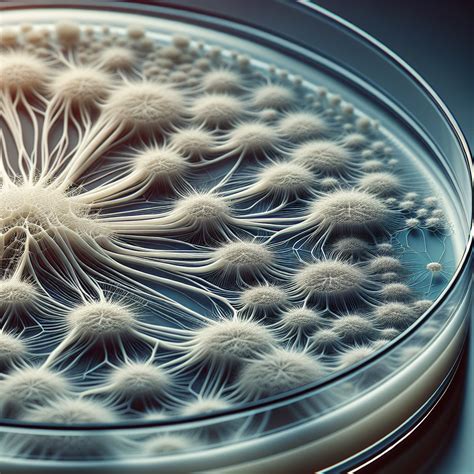 The Growth Of Mycelium On Agar Amhuru