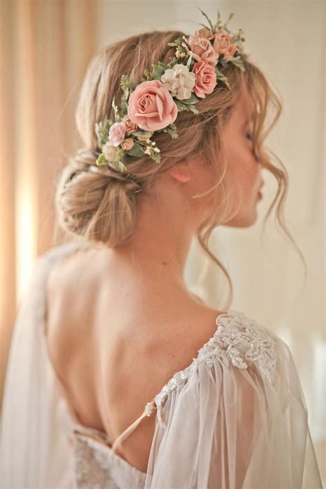 Elegant Flower Crown Wedding Floral Crown Flower Crown Hairstyles