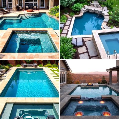 22 Rectangle Pool And Hot Tub Combo Design Concepts Lost At E Minor