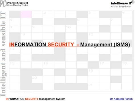 Iso 27001 Information Security Management System Ppt