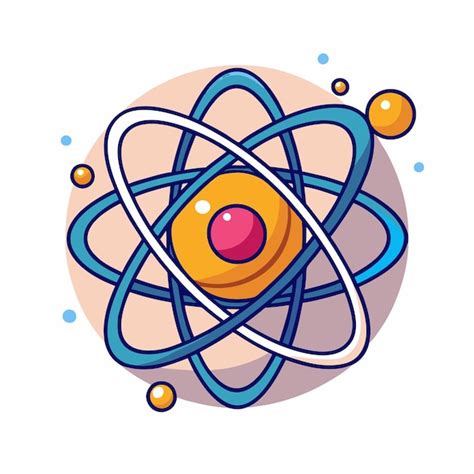 Holographic Atom With Vibrant Shifting Electron Orbitals Premium Ai Generated Vector