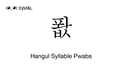퐚 Hangul Syllable Pwabs Unicode Number U D A Symbol Meaning Copy Paste SYMBL