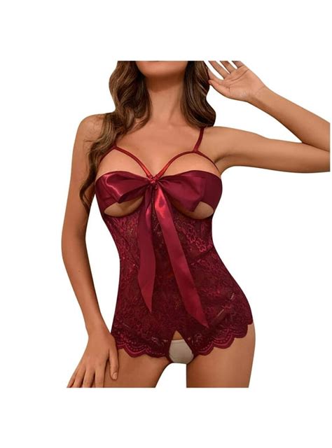 Plus Size Crotchless Underwear