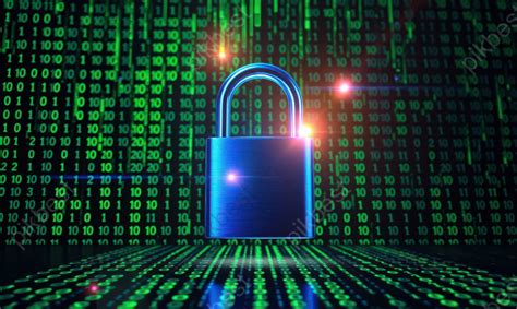 Cyber Security Concept Digital Lock Padlock Binary Code Background Backgrounds  Free