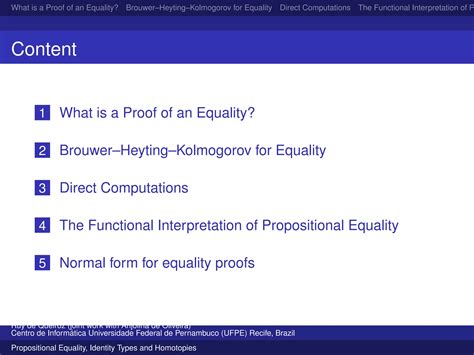 propositional equality identity types and homotopies ppt