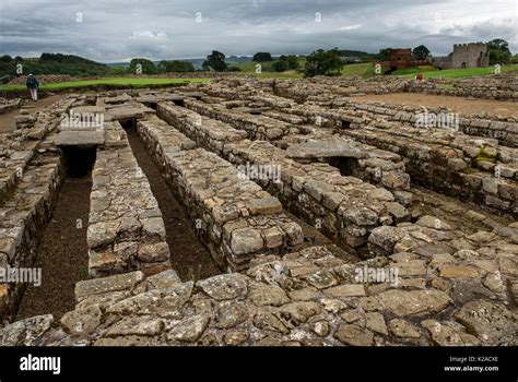 Vindolanda On Hadrians Wall Northumberland England August 2017