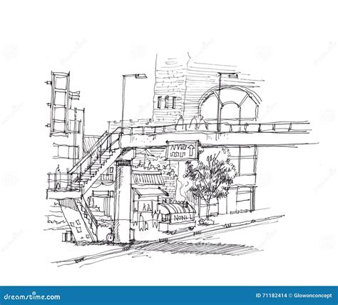 Urban Cross Section Diagram Showing Accessibility And Connectivity