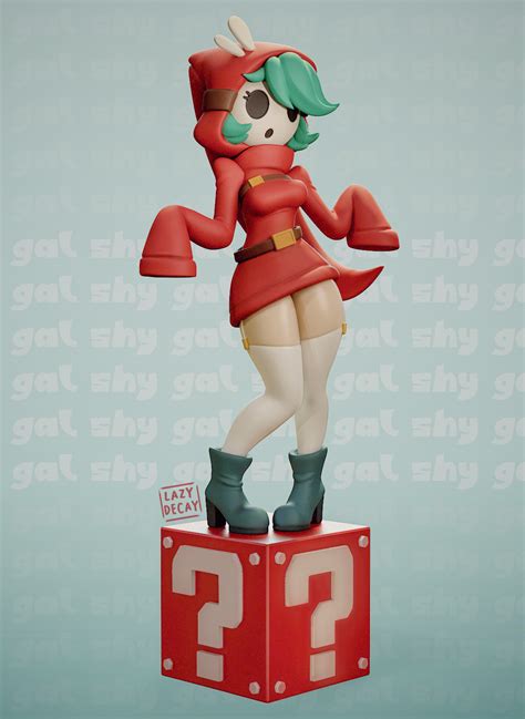 Stl File Shy Gal 👧 ・3d Print Design To Download・cults