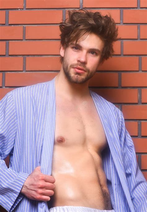 Sportsman Show Six Pack Torso Bachelor Body Chest And Belly Stock