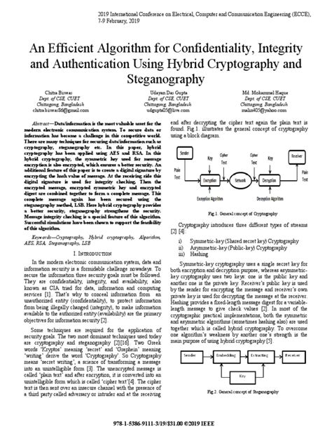 An Efficient Algorithm For Confidentiality Integrity And