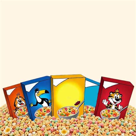 Custom Colorful Cereal Boxes Packaging Castle