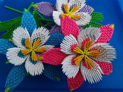 Best 12 3d Origami Flower Tutorial How To Make A Modular Flowers