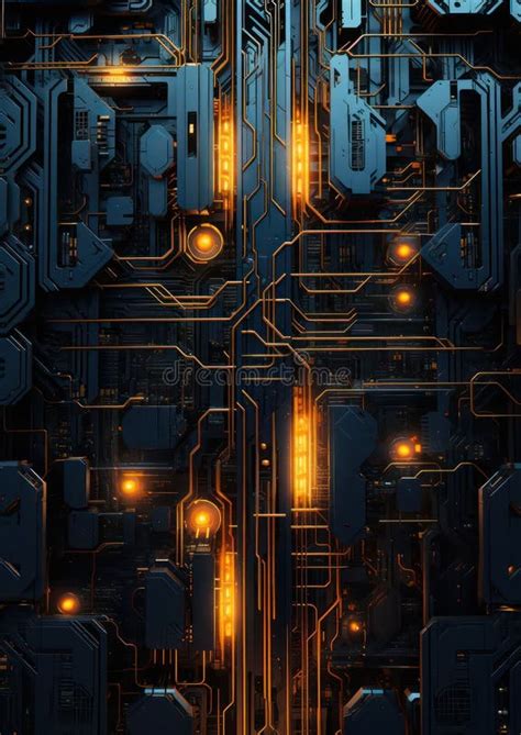 Ai Generated Illustration Of An Electronic Circuit Board With A Variety