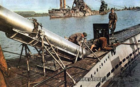 Loading Torpedo World War 2 Color Photo