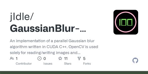 GitHub JIdle GaussianBlur CUDA An Implementation Of A Parallel Gaussian Blur Algorithm