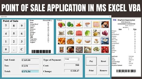 How To Create A Point Of Sale Application In Ms Excel Vba Youtube