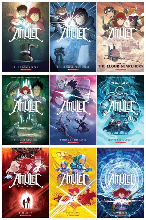 Amulet Series Total 9 Books Set By Kazu Kibuishi Book 1 9 Kazu