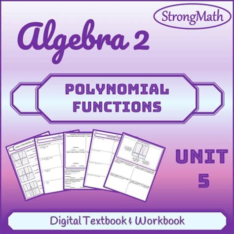 Algebra 2 Unit 5 Polynomial Functions With Videos And Detailed Answer Key