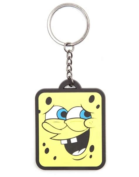 Spongebob Whatever Smile Rubber Keychain Nuovo And Imballo Originale Eur