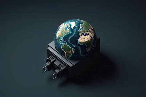Premium Ai Image Illustration Of Globe With Socket Concept Of Green Energy And Ecology