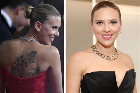 Scarlett Johansson Shows Off Sultry Back Tattoo In Cover Girl Style