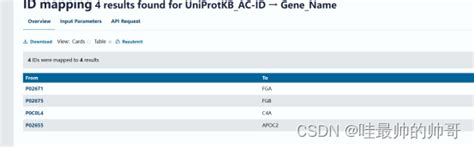 Uniprot Id 批量转化成基因名uniprot转换基因名 Csdn博客