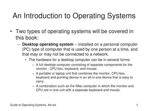 Ppt Guide To Operating Systems 4 Th Ed Powerpoint Presentation Free Download Id 6605885