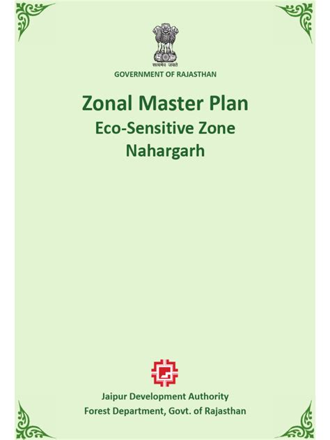 Zonal Master Plan For Eco Sensitive Zone Of Nahargarh Wls Pdf Natural Environment Water