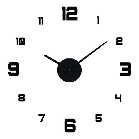 Jual Jam Dinding Besar Diy Diameter 60 100 Cm Akrilik Tebal Jarum Jam 16cm Jarum Menit 24 Cm