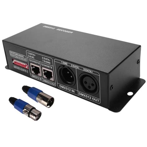 3ch Dc12 24v Rgbw Dmx 512 Decoder Led Controller Rgb Led Dmx512 Decoder Dmx512 3ch Lazada Ph